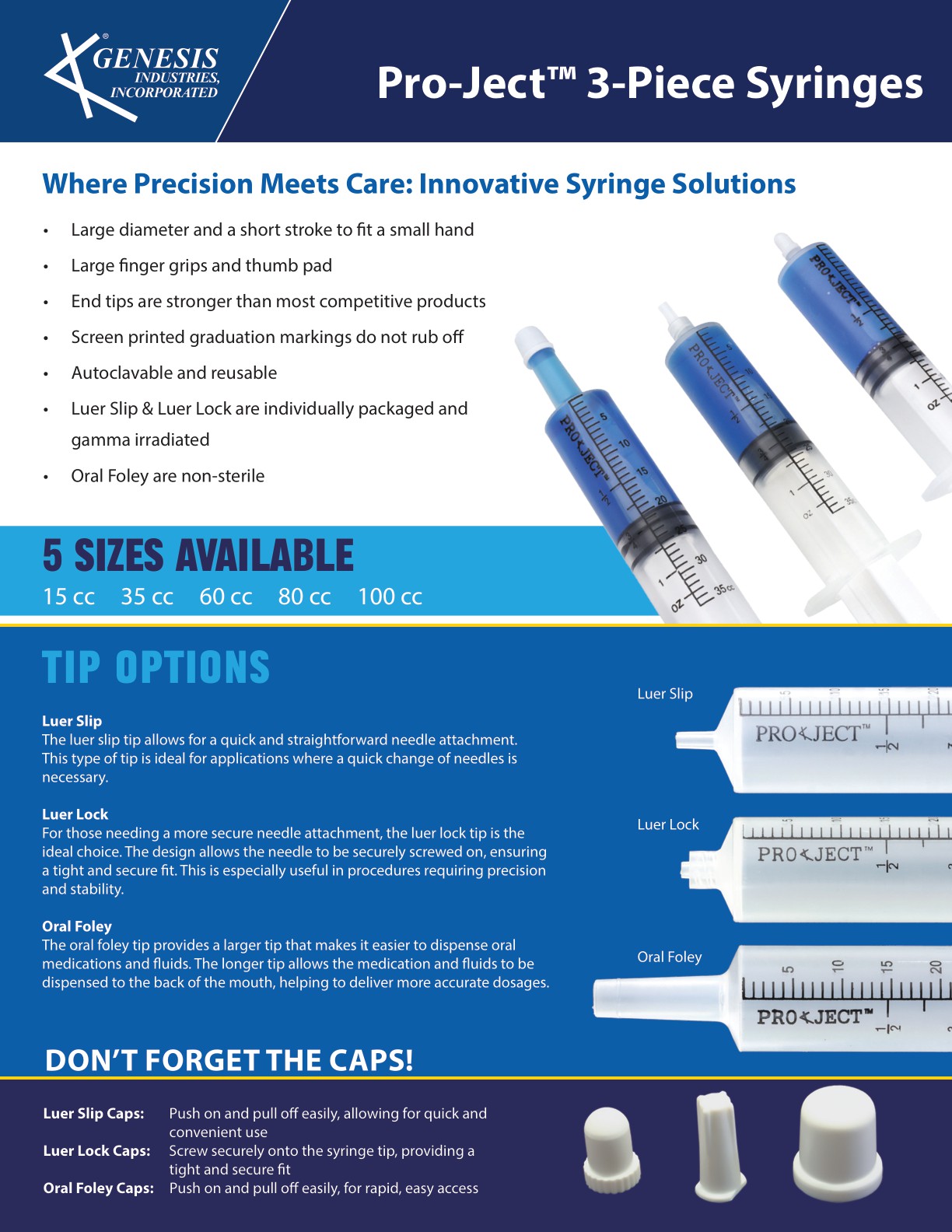 Pro-Ject 3-Piece Syringes Flyer
