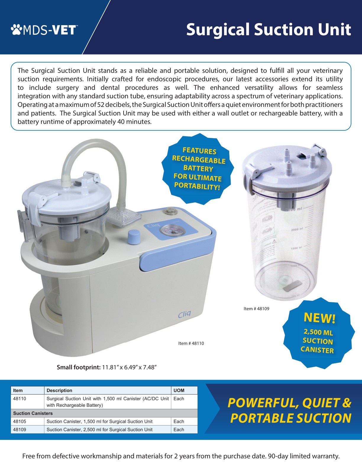 DV-350 Surgical Suction Unit Flyer