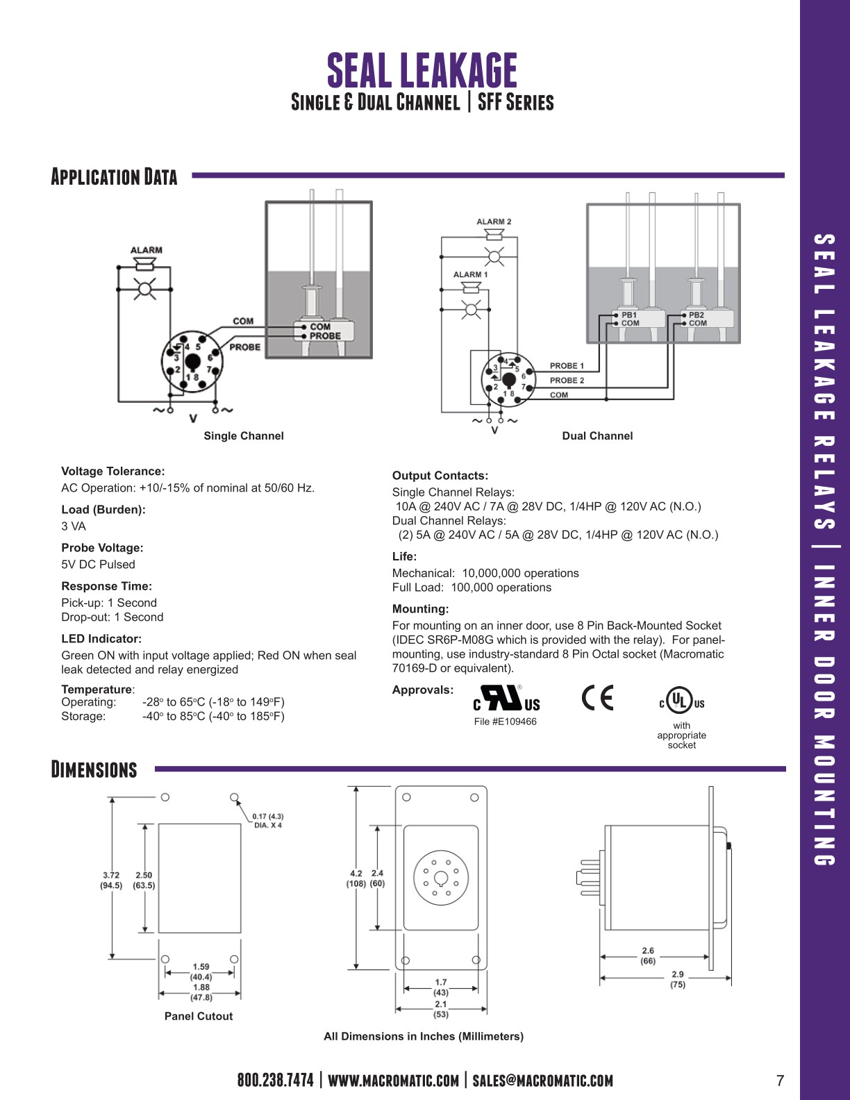 Seal Leakage & Over Temperature Relays