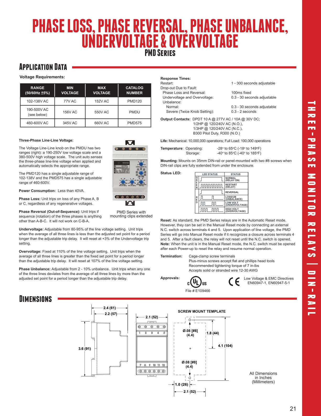 Three-Phase Monitor Relays