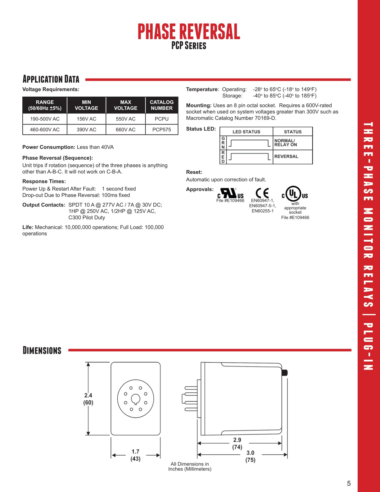 Three-Phase Monitor Relays