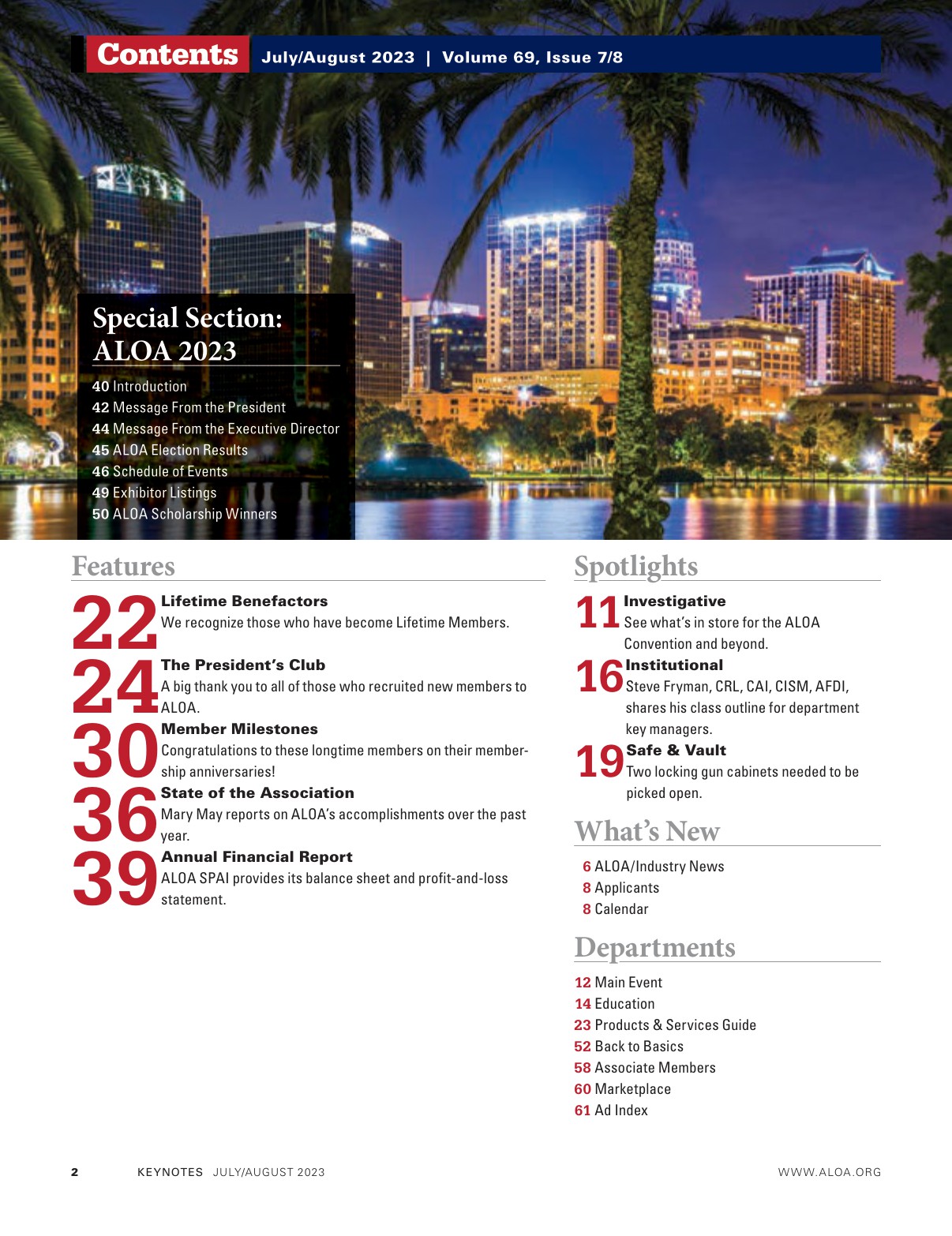 Keynotes July/August 2023