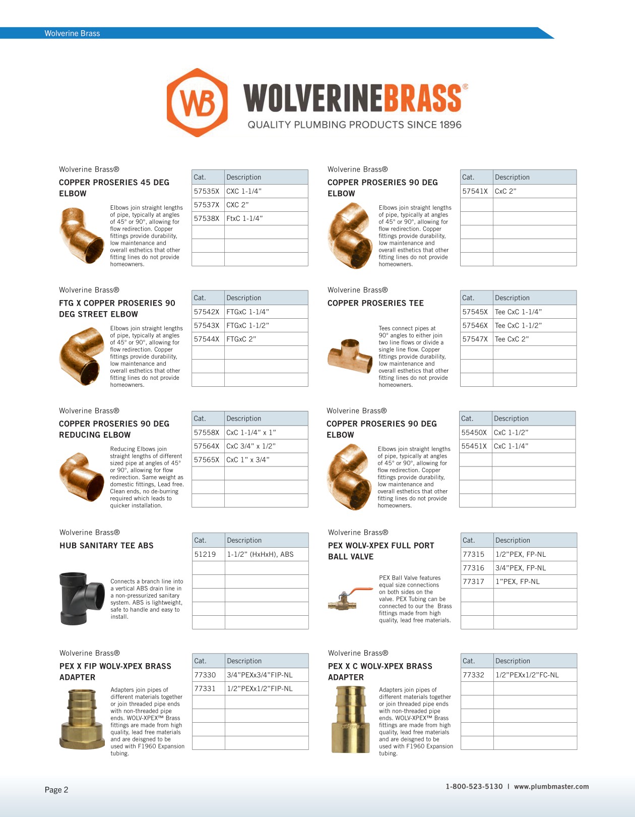 Plumbmaster Fittings Catalog