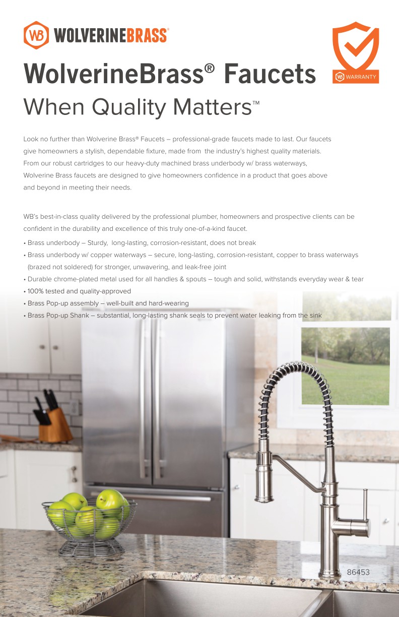 Wolverine Brass Faucet and Shower Collection Brochure