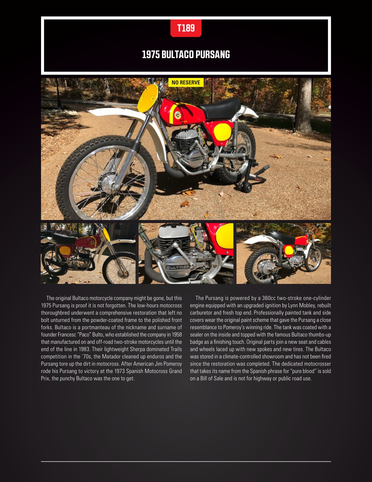 Thursday Digital Catalog // Mecum Las Vegas Motorcycles 2023