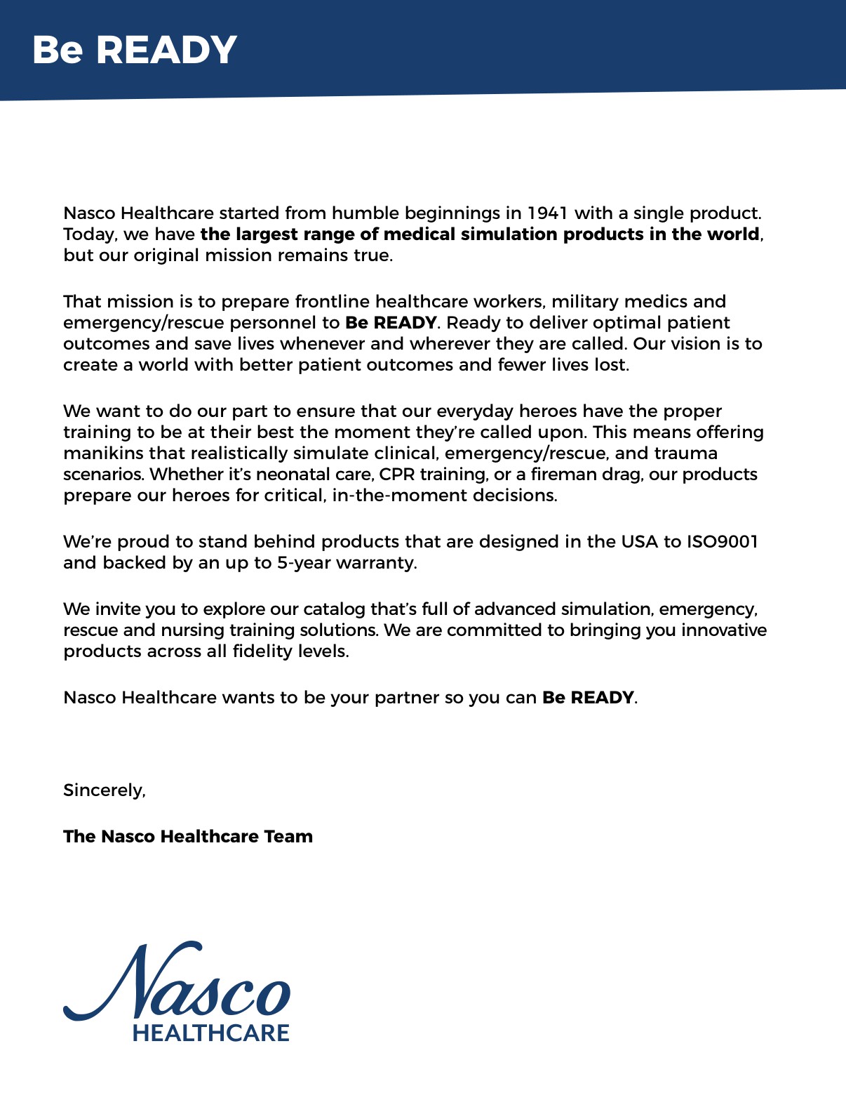 Nasco Healthcare Full Catalog USA