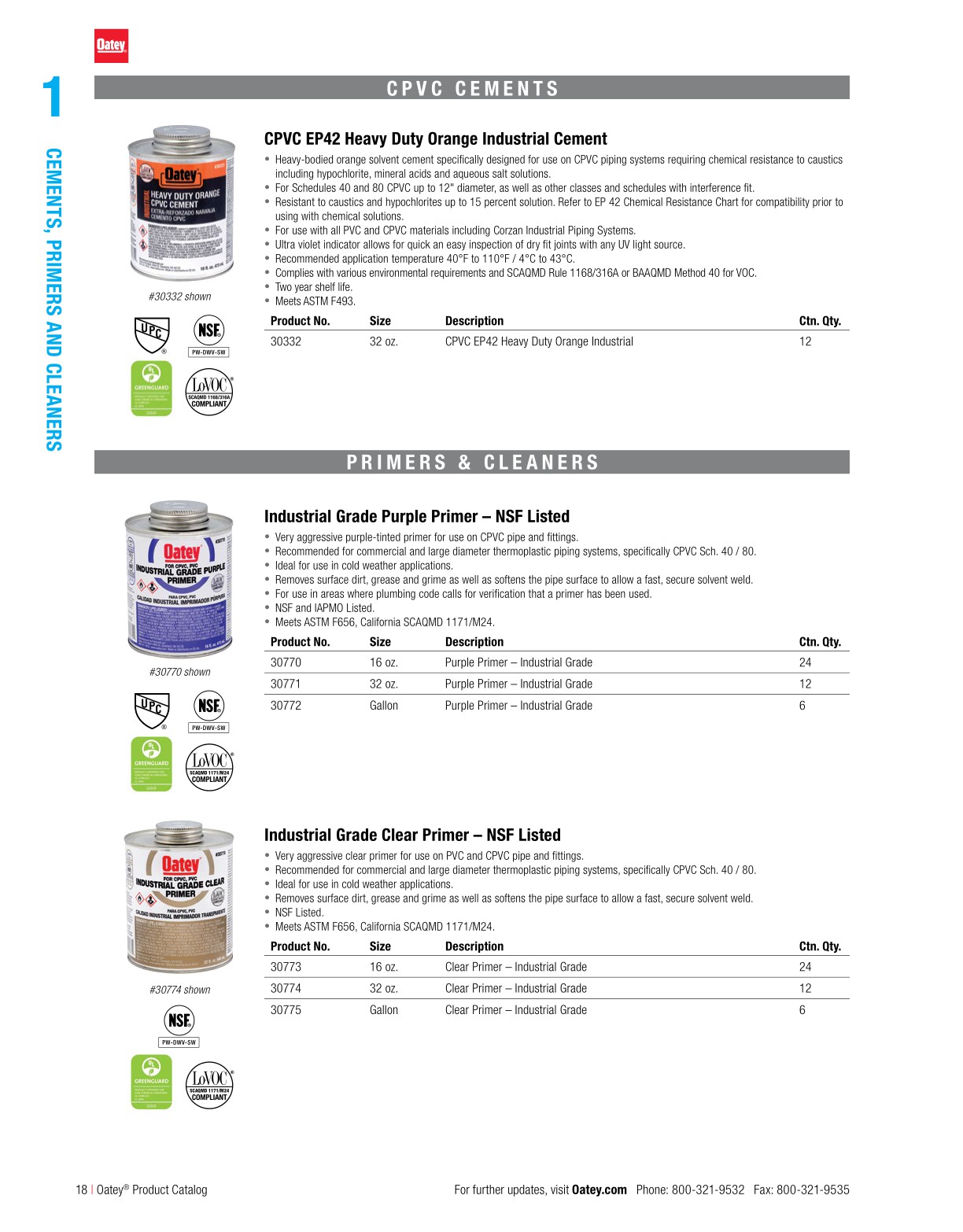 Oatey Product Catalog