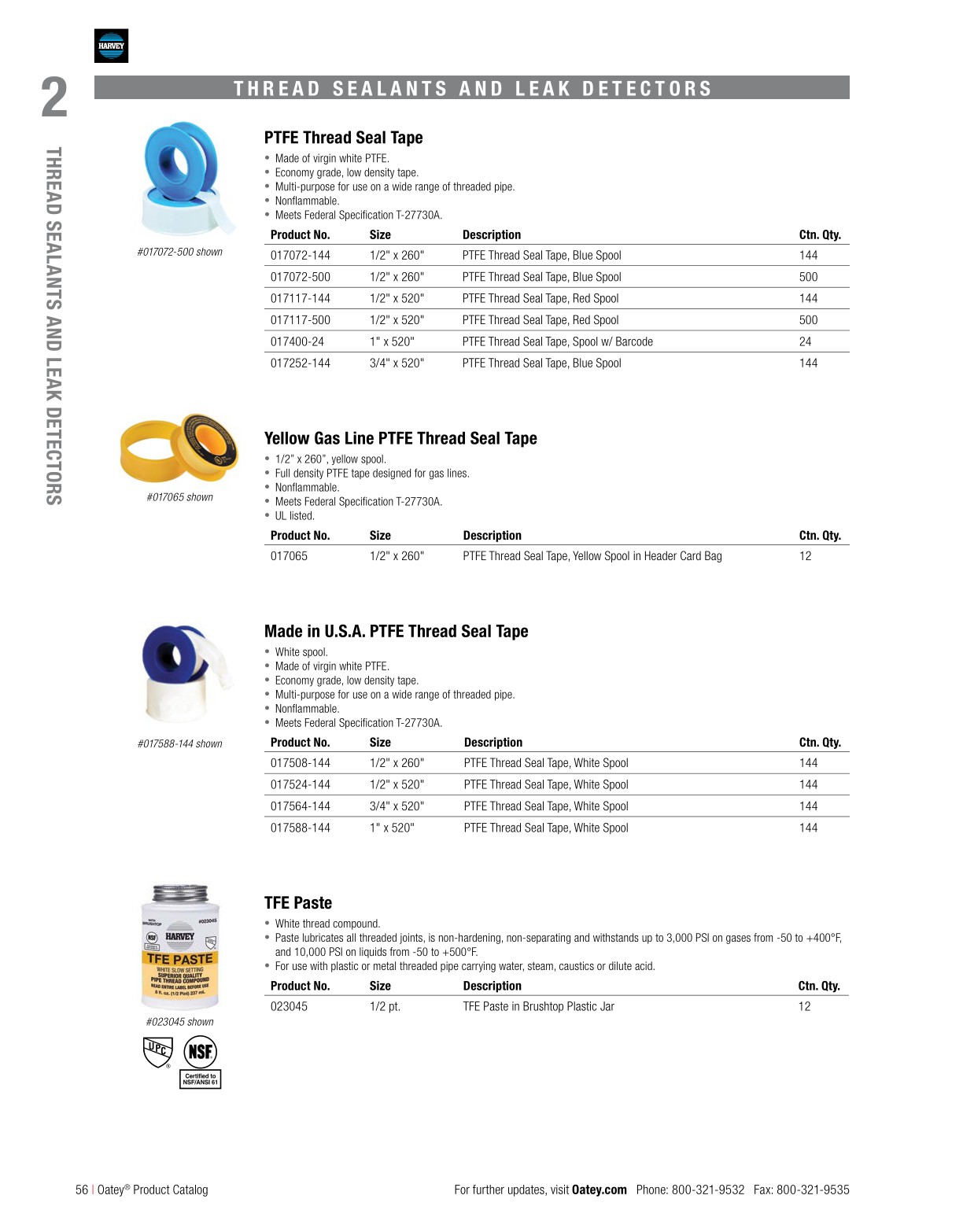 Oatey Product Catalog