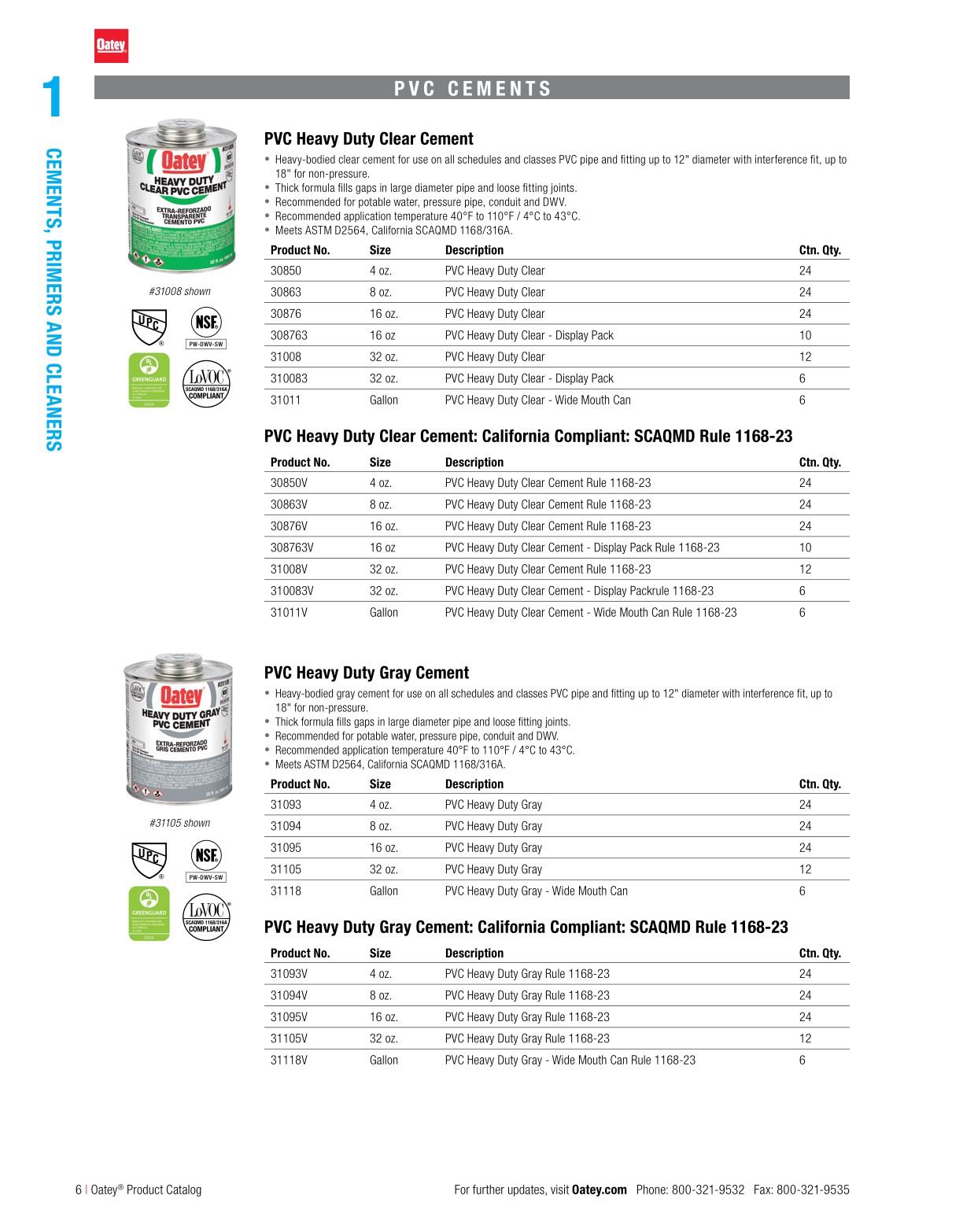 Oatey Product Catalog