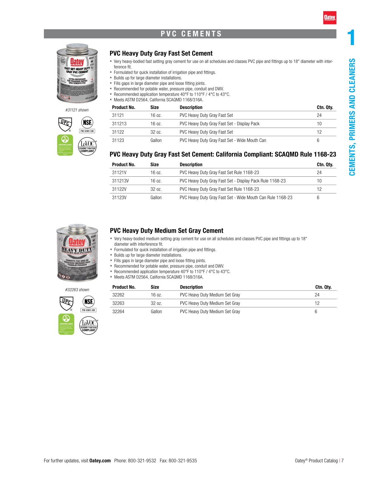 Oatey Product Catalog