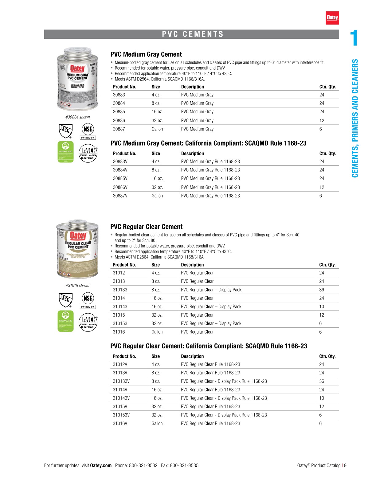 Oatey Product Catalog