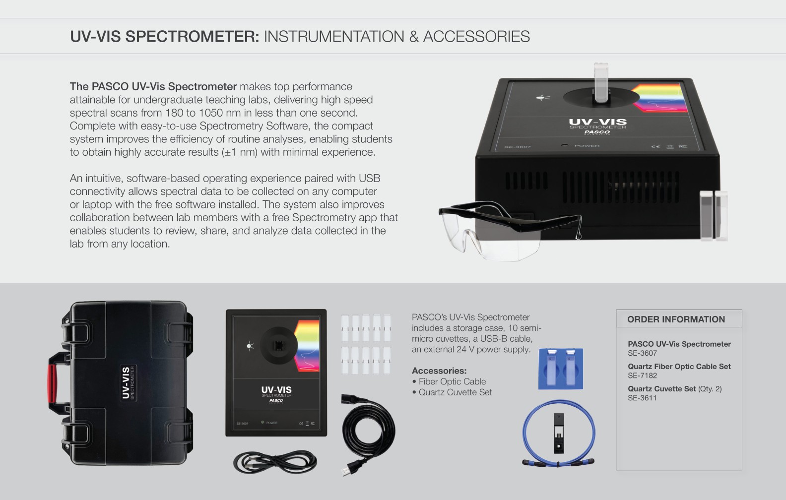 UV-VIS Spectrometer Brochure