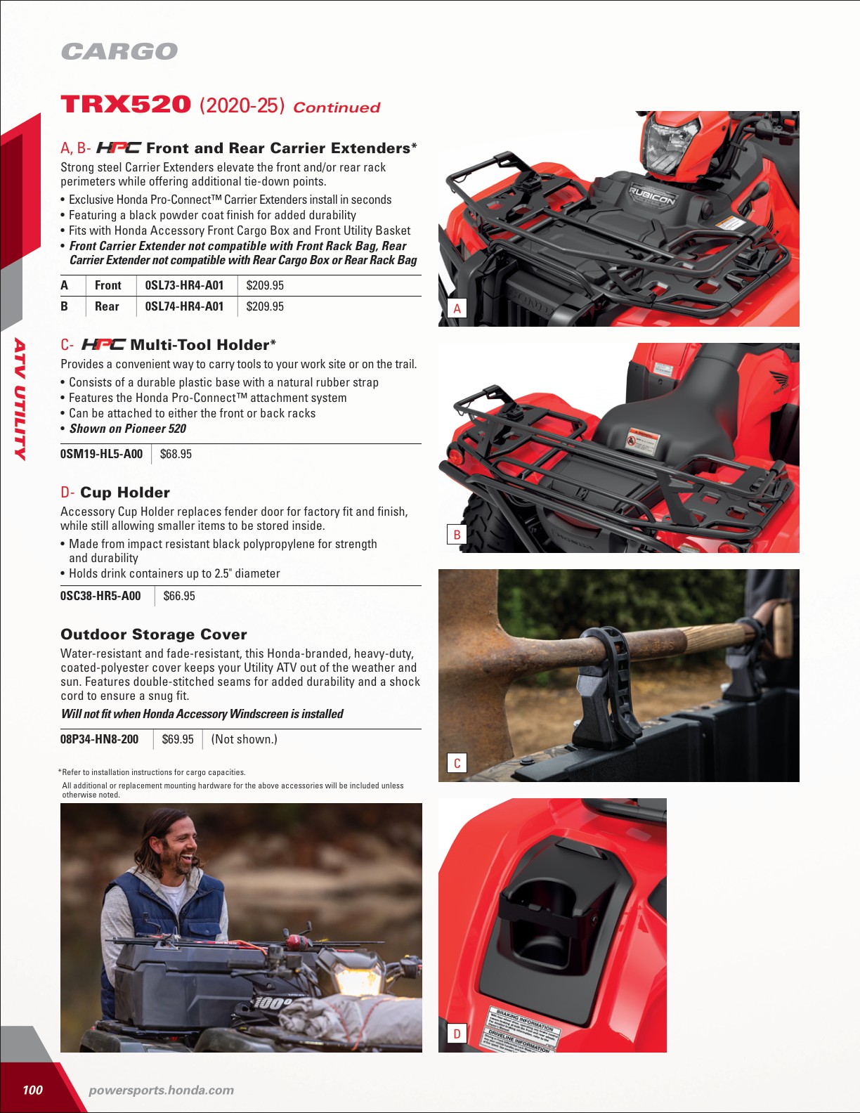 2024-25 Honda SxS+ATV Accessories Catalog