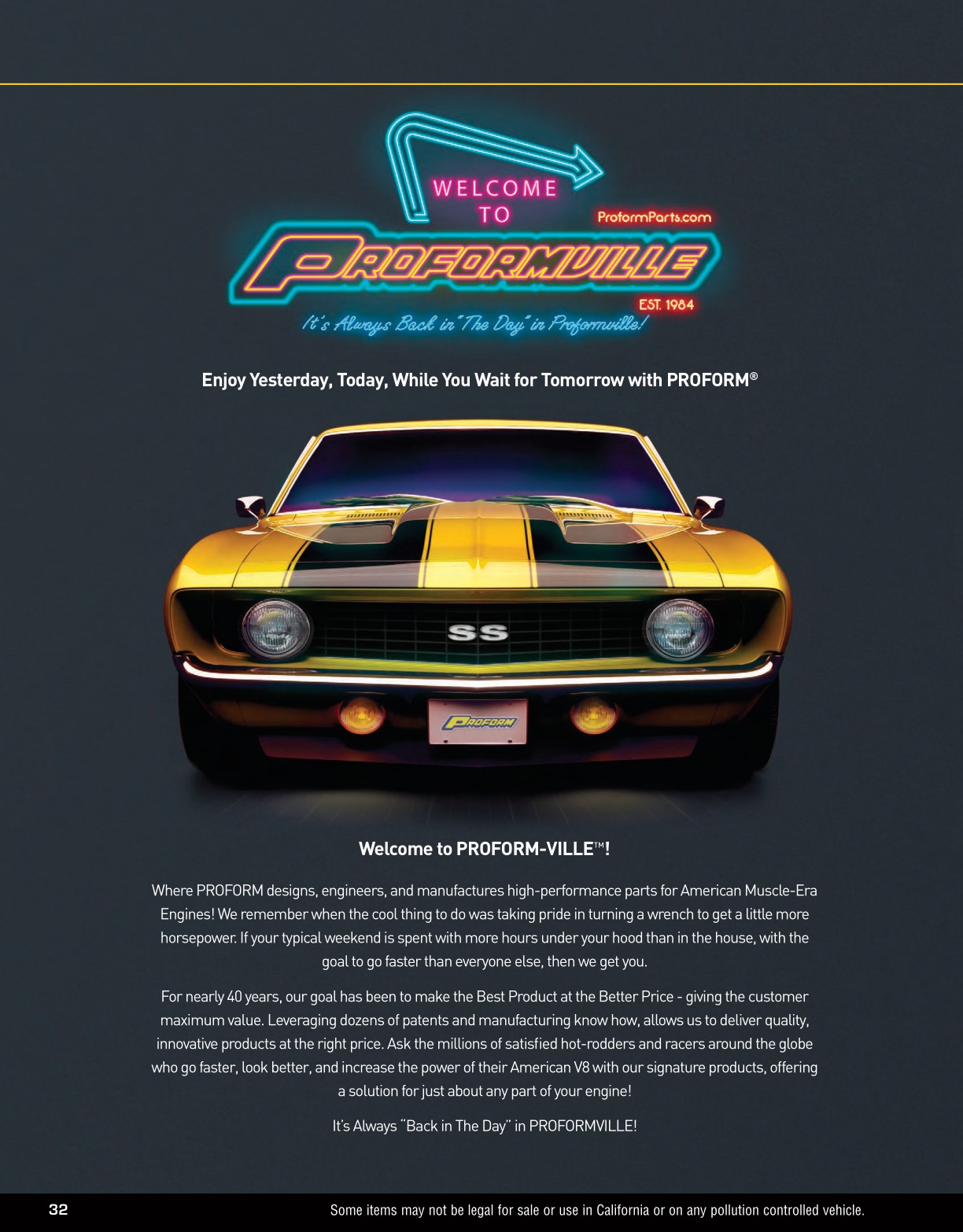 PROFORM Parts Catalog 2024