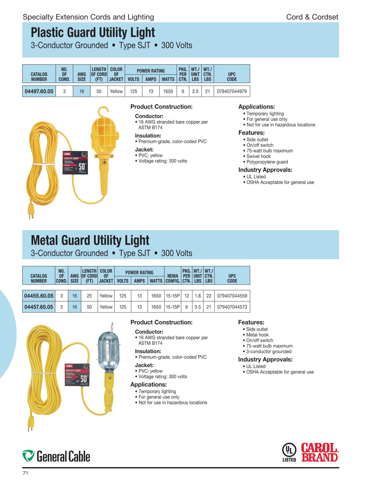 Cord & Cordset Products