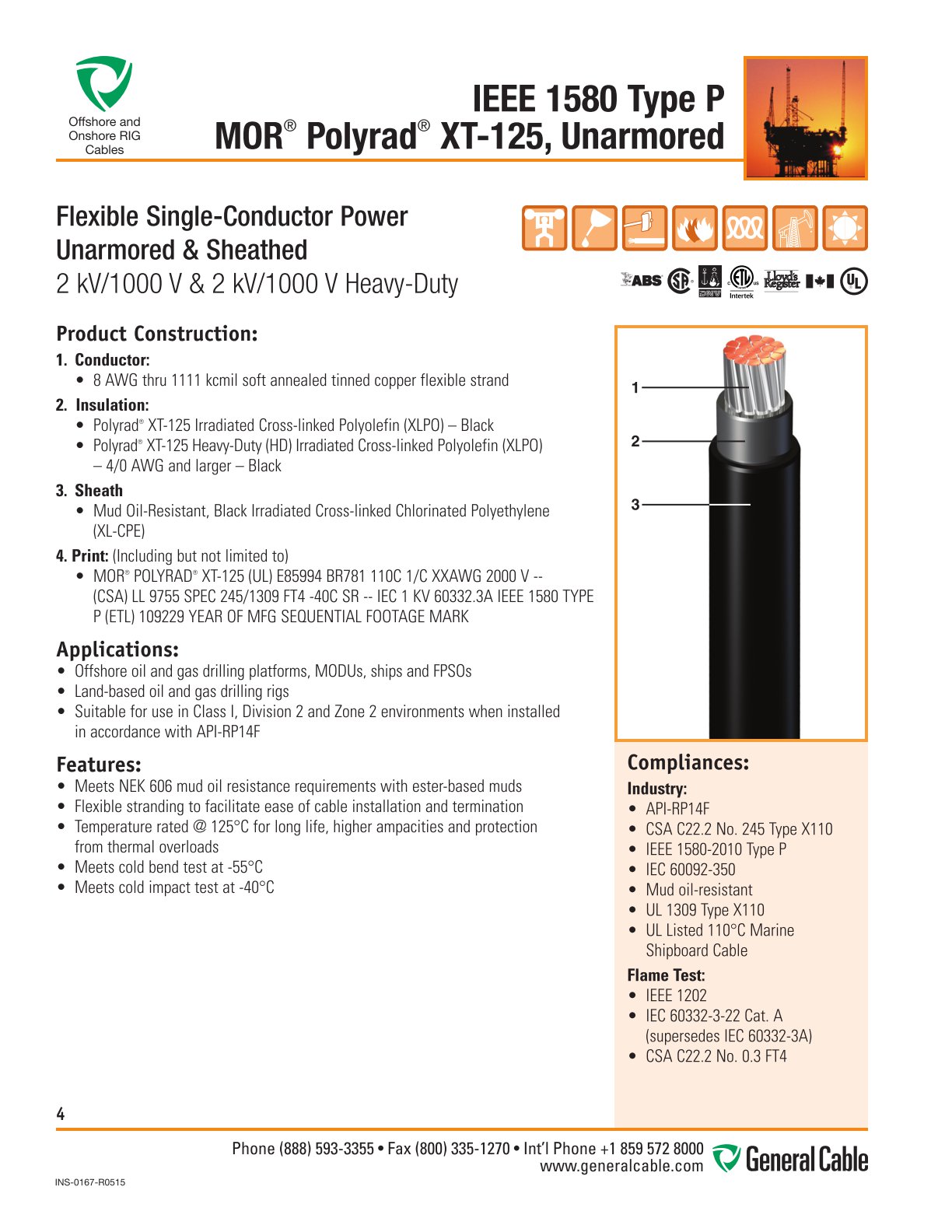 Offshore & Onshore RIG Cable