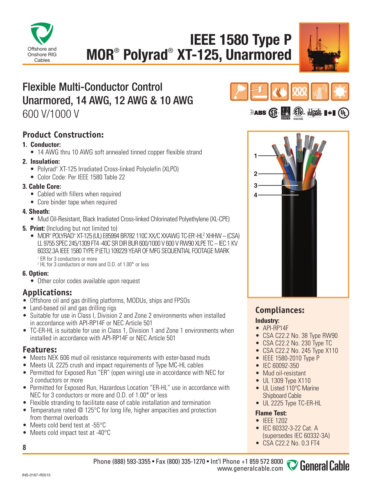Offshore & Onshore RIG Cable