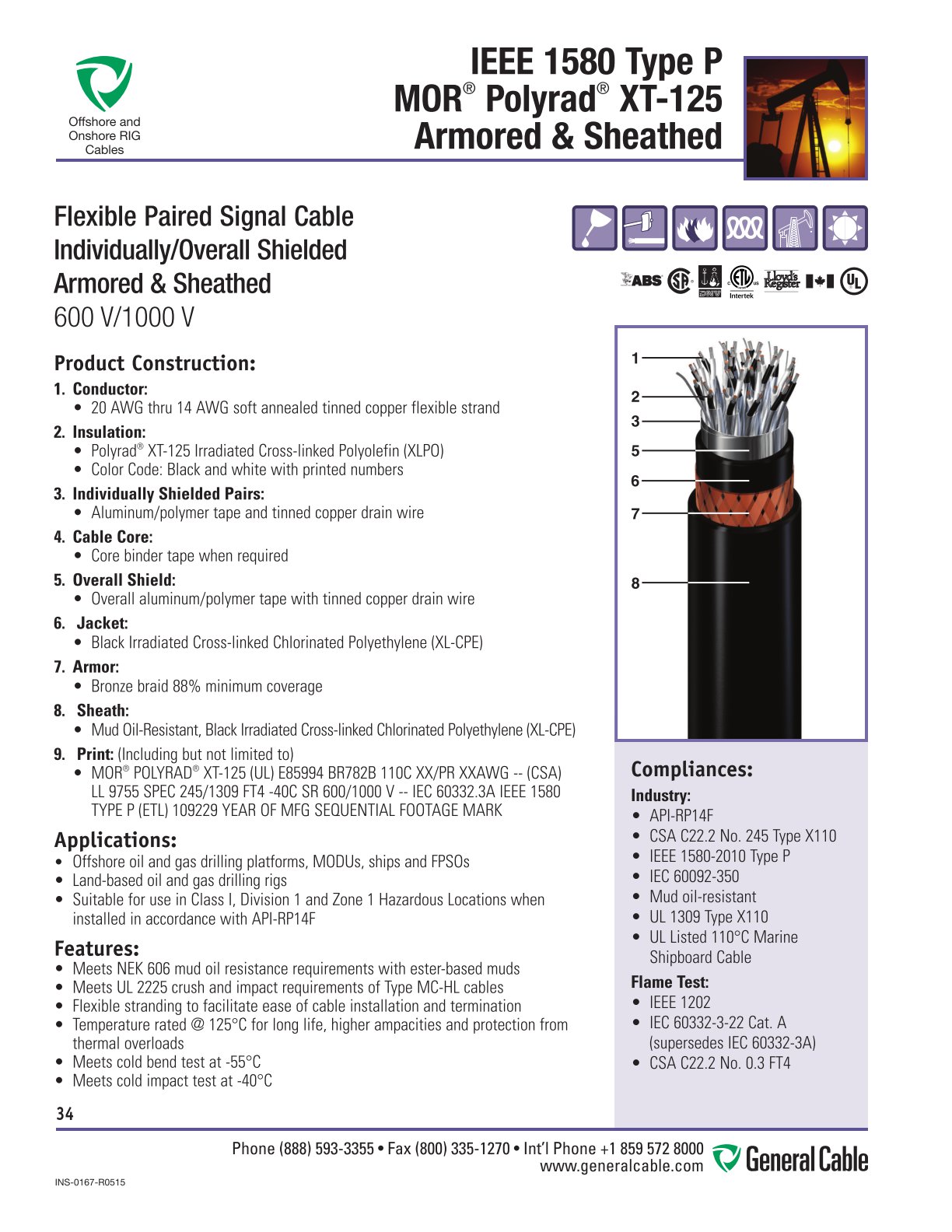 Offshore & Onshore RIG Cable
