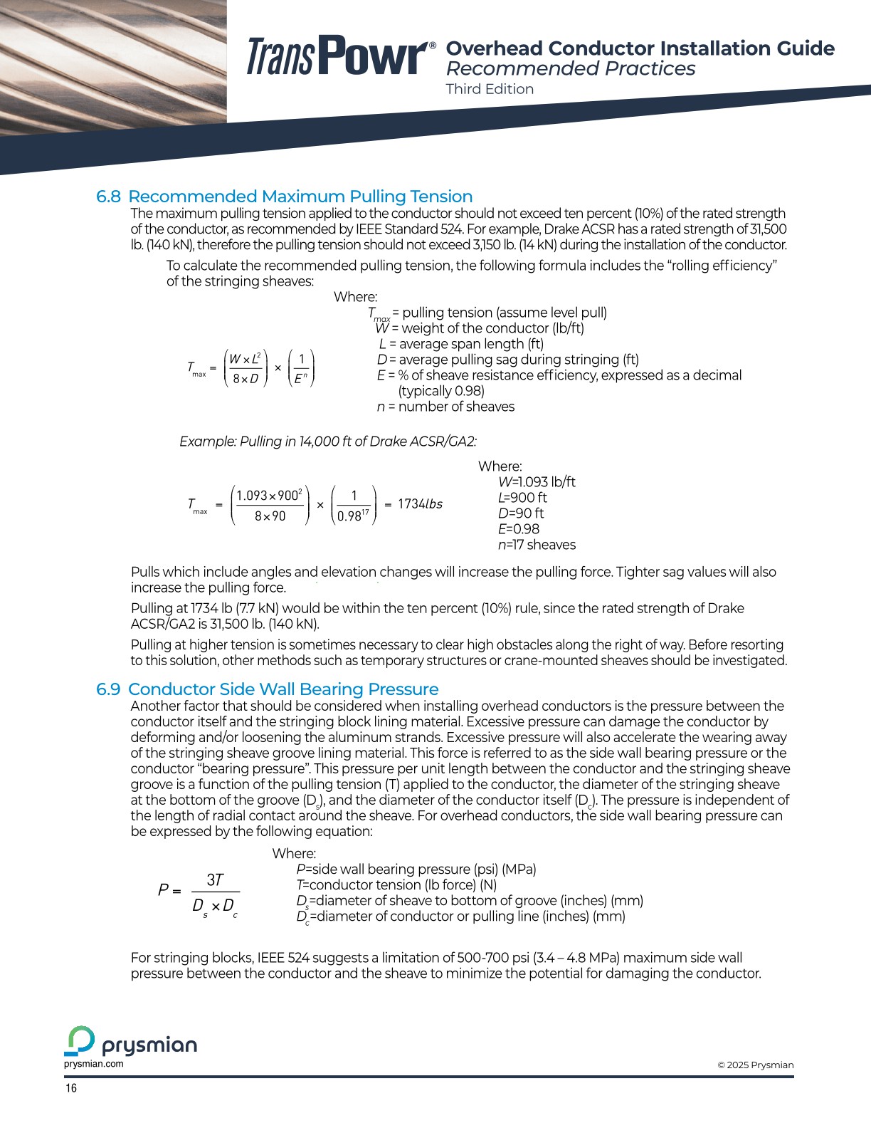 Overhead Conductor Installation Guide