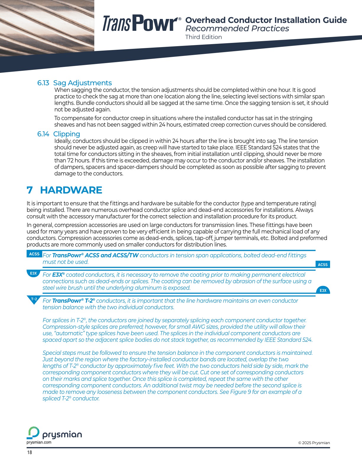 Overhead Conductor Installation Guide
