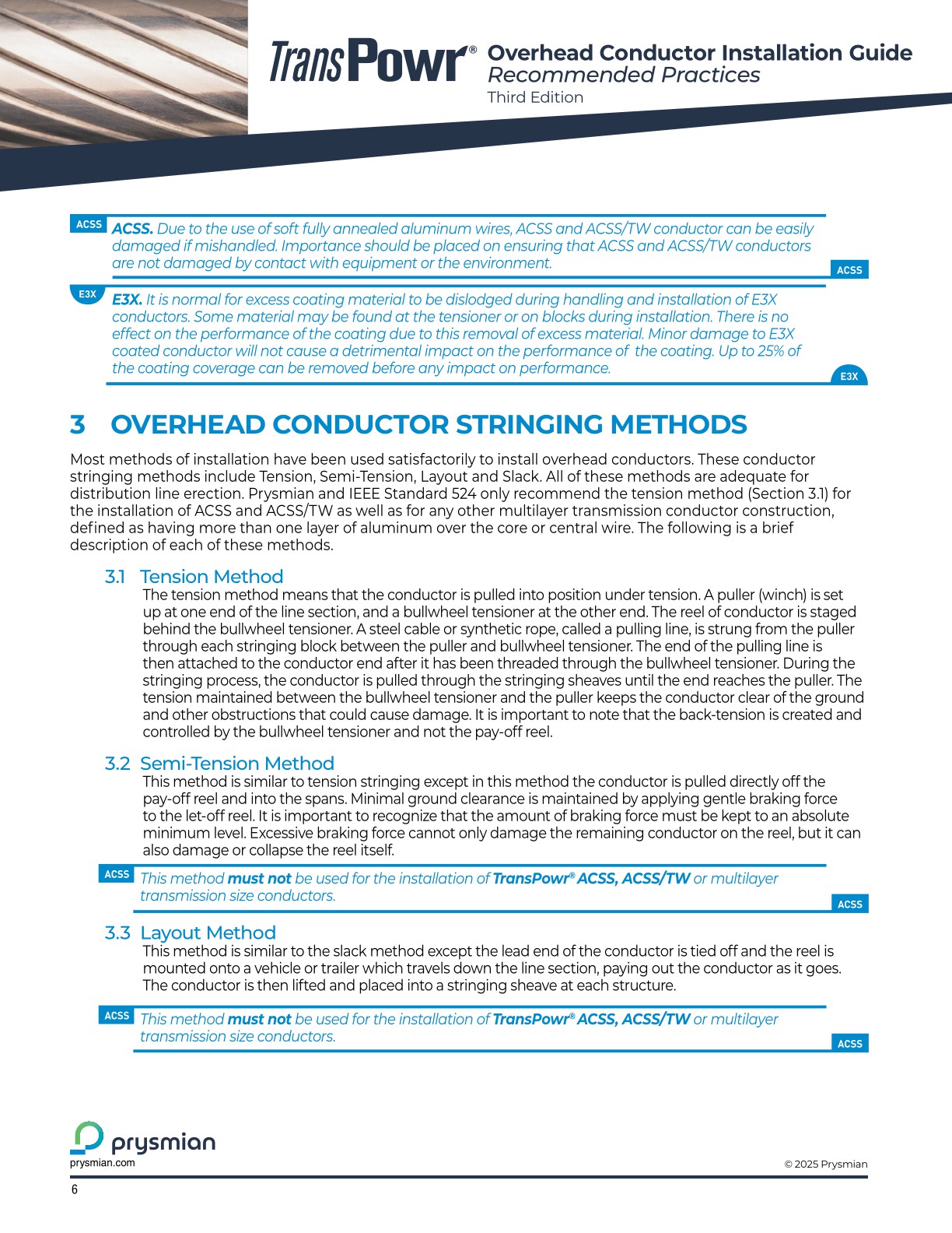 Overhead Conductor Installation Guide