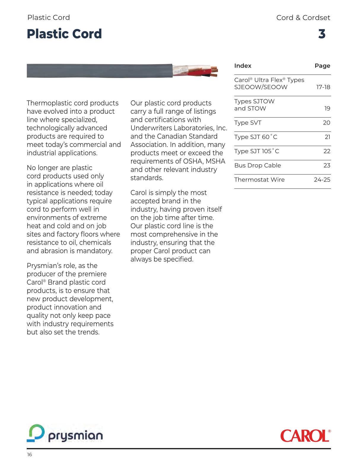 Cord & Cordset Products