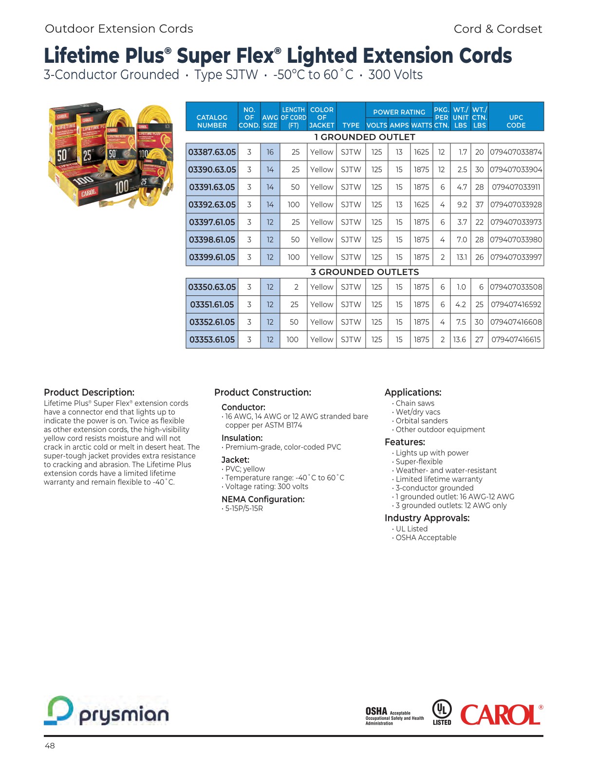 Cord & Cordset Products