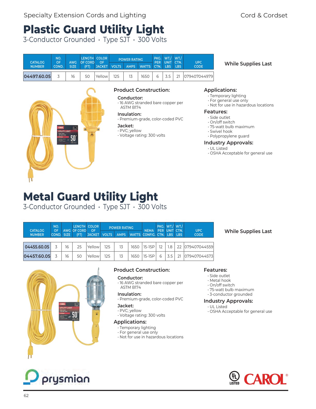 Cord & Cordset Products