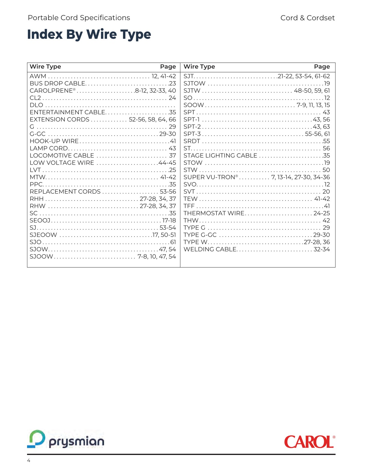 Cord & Cordset Products