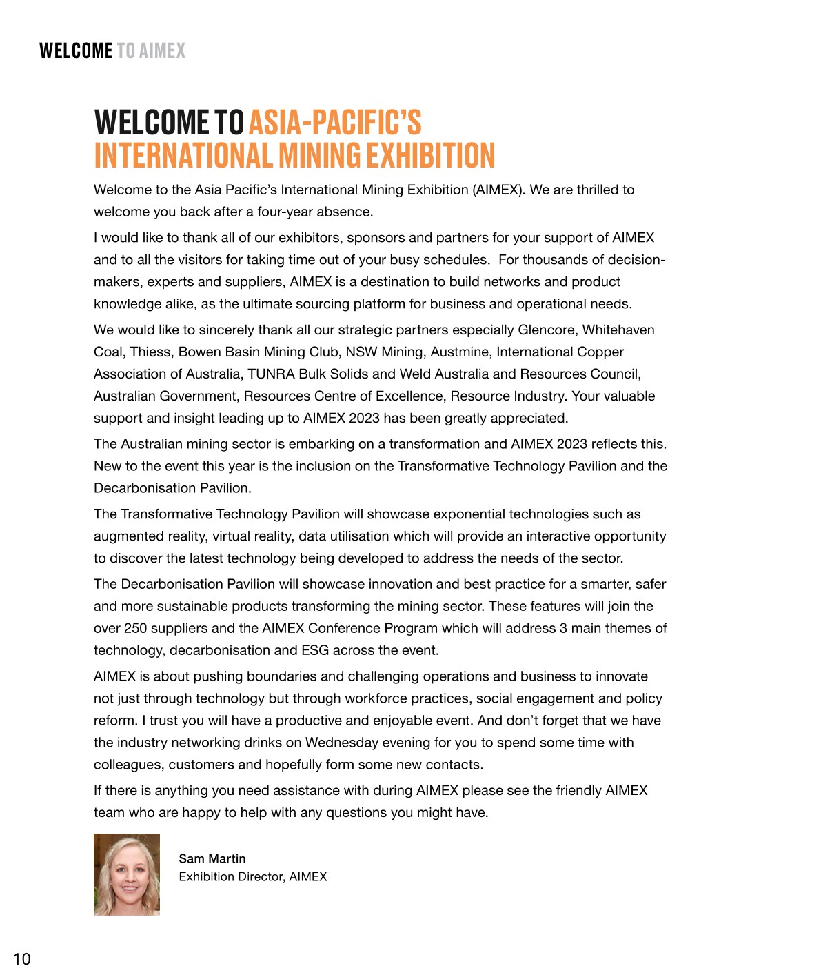 AIMEX 2023 Event Guide
