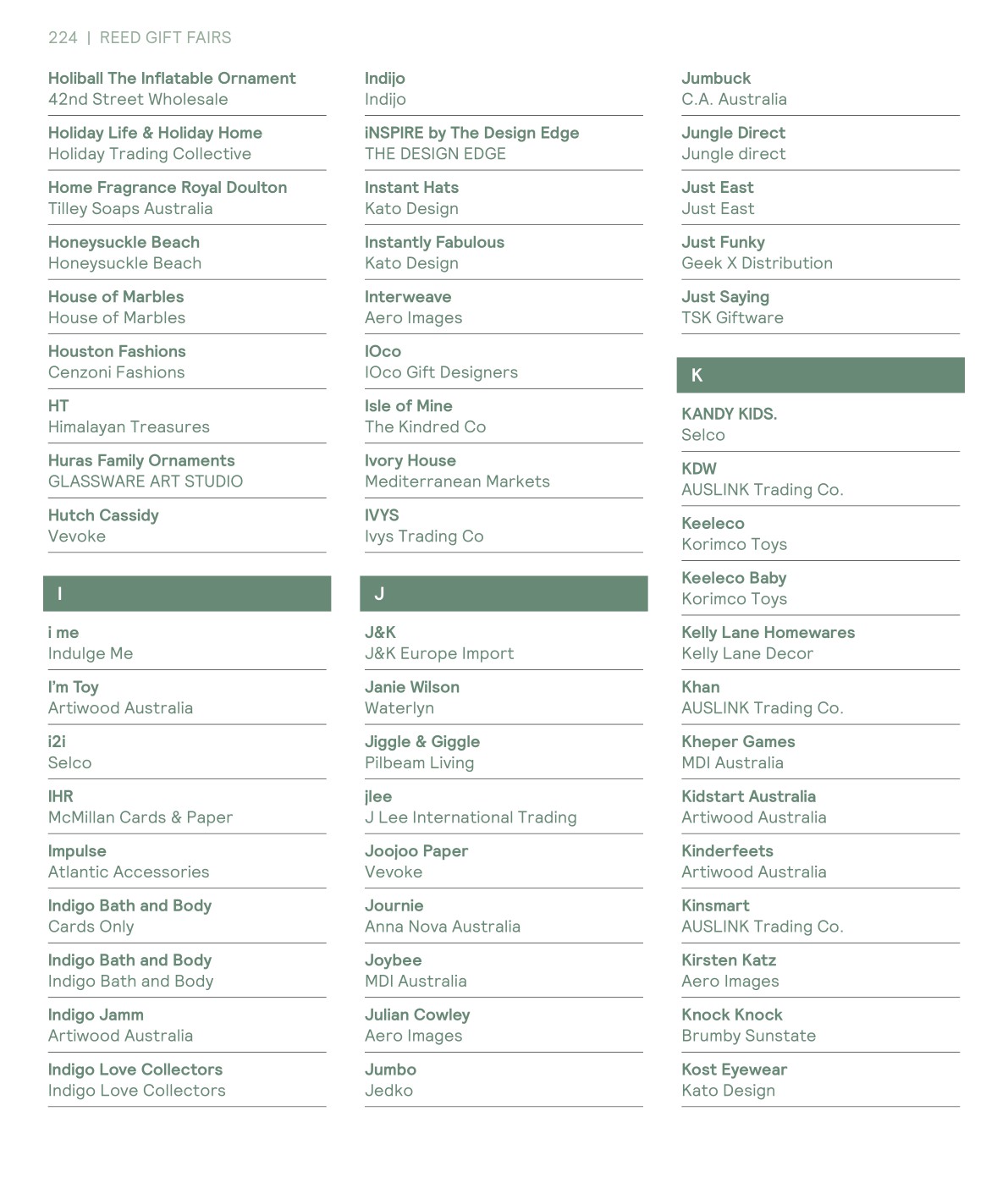Reed Gift Fairs Sydney Big Book 2023