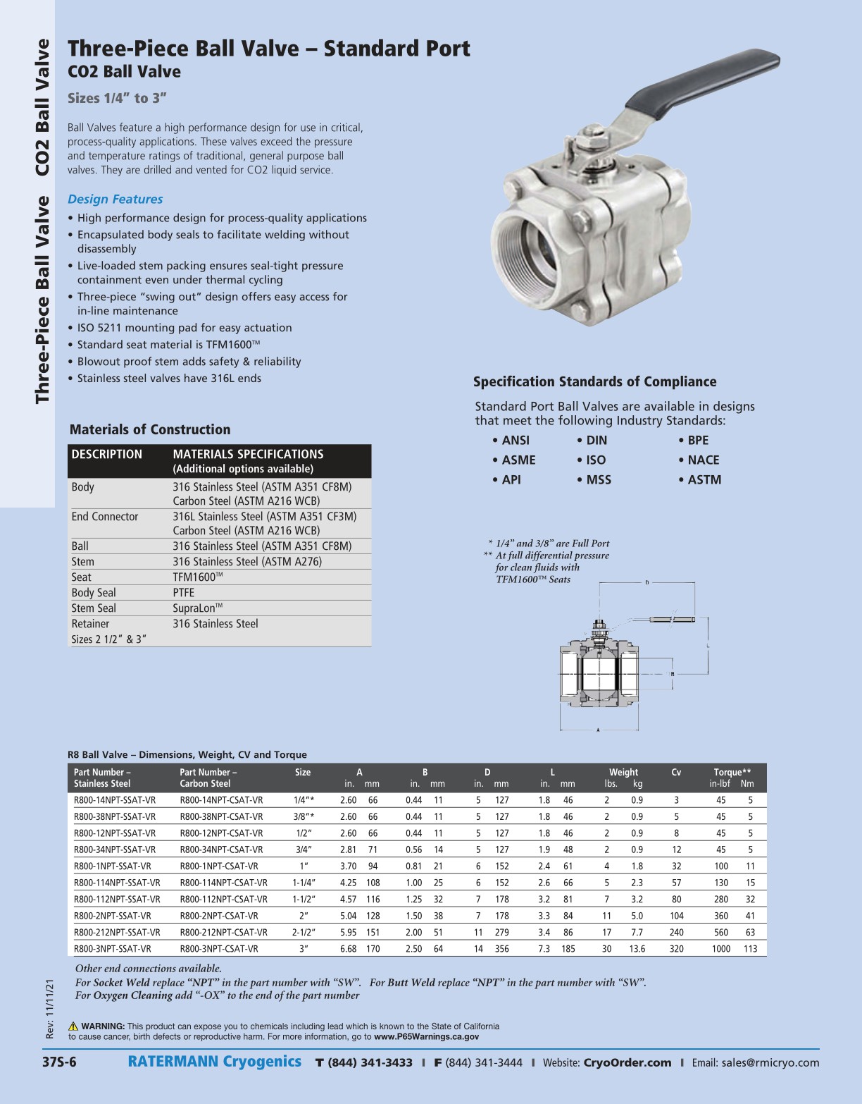2018 Ratermann Cryogenics