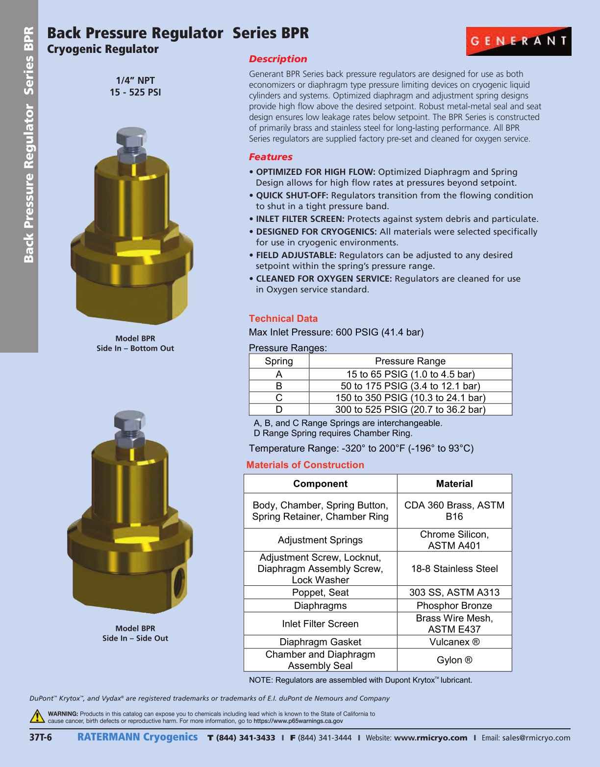2018 Ratermann Cryogenics