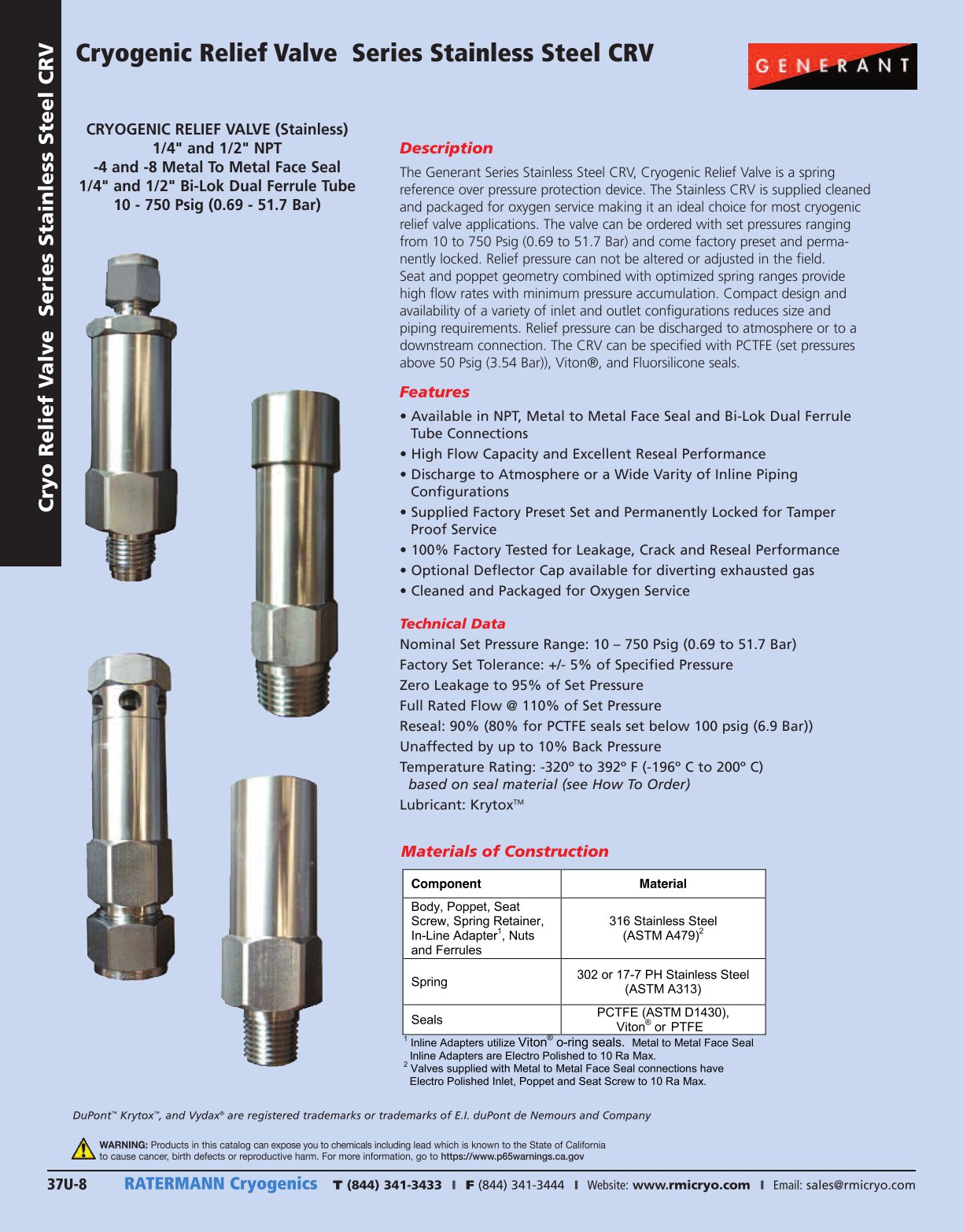 2018 Ratermann Cryogenics