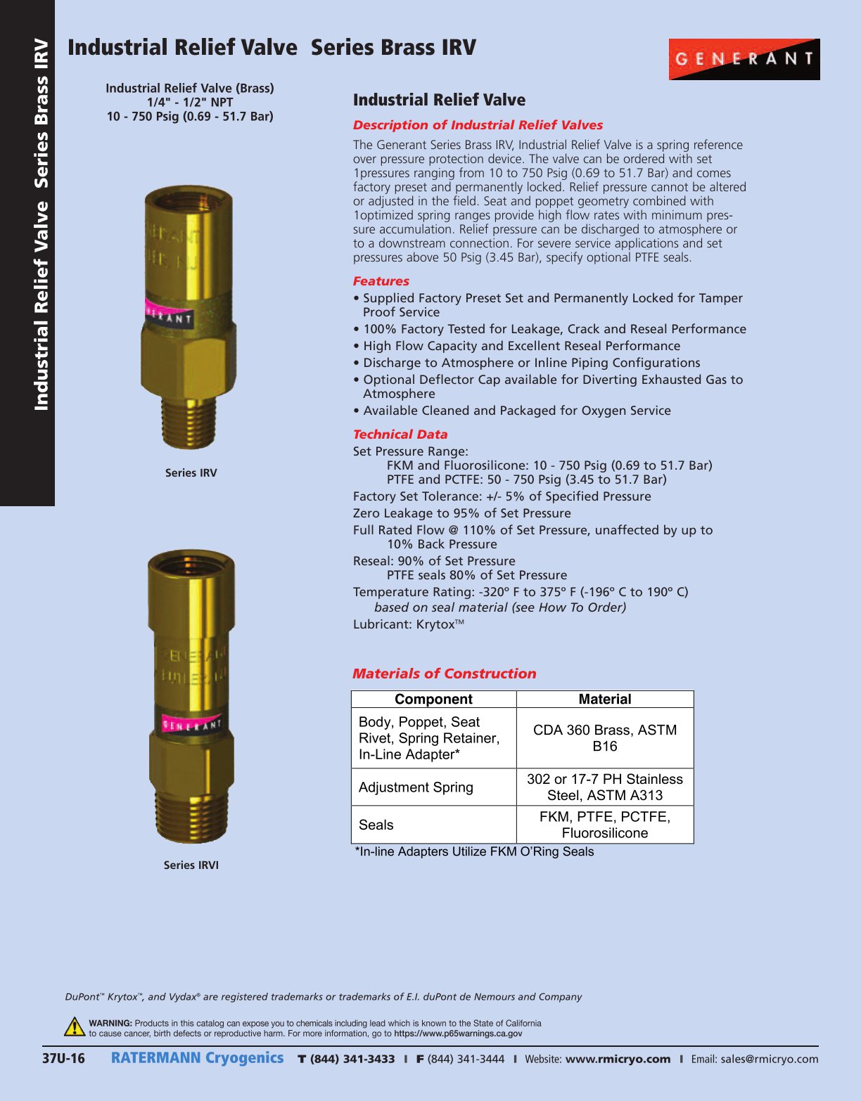 2018 Ratermann Cryogenics