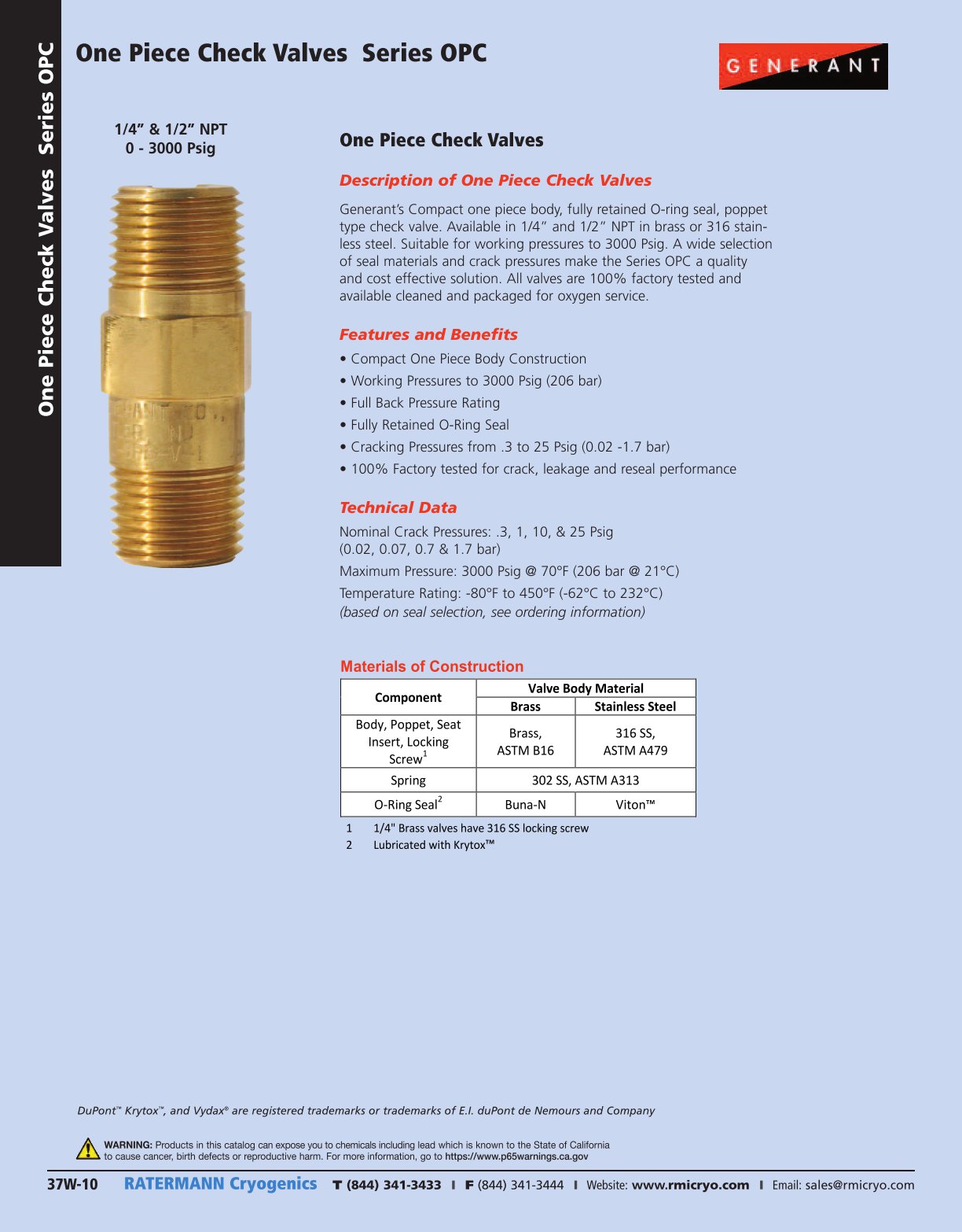 2018 Ratermann Cryogenics