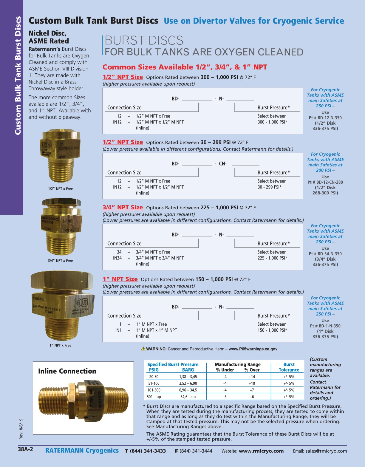 2018 Ratermann Cryogenics