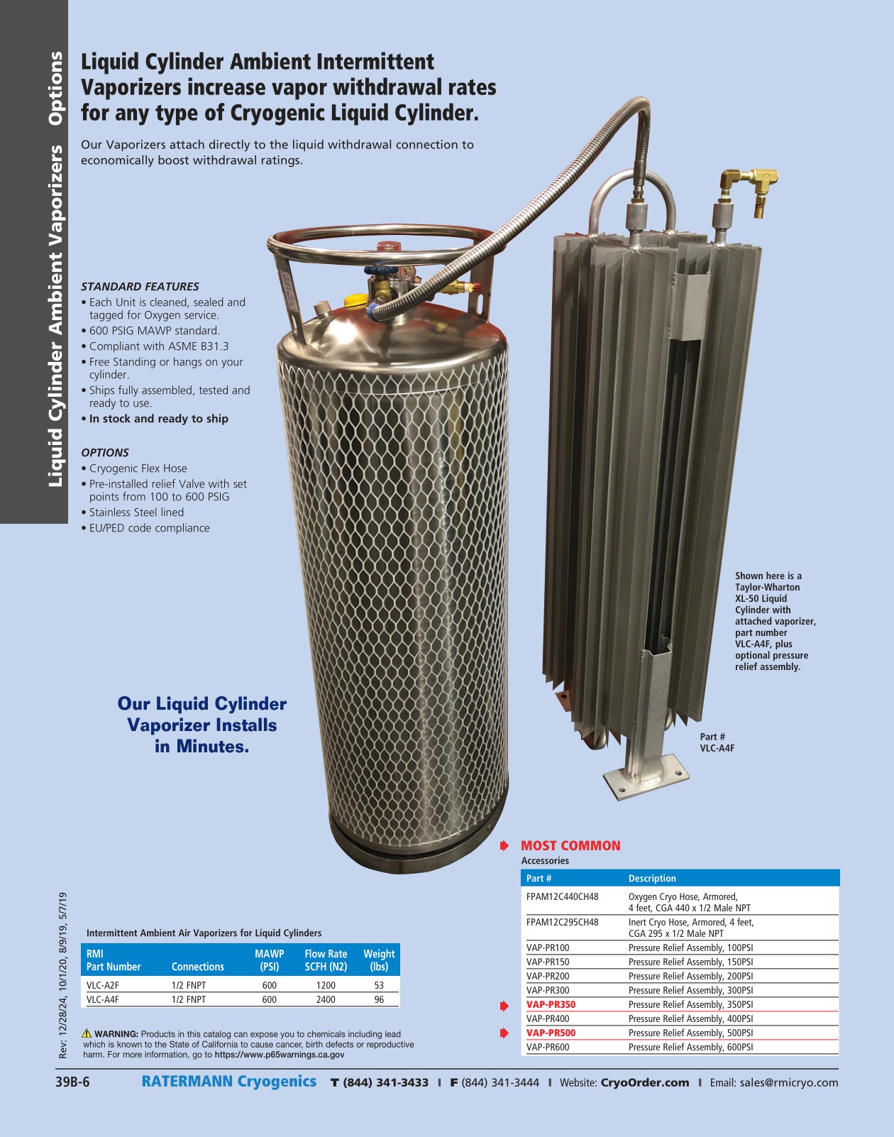 2018 Ratermann Cryogenics