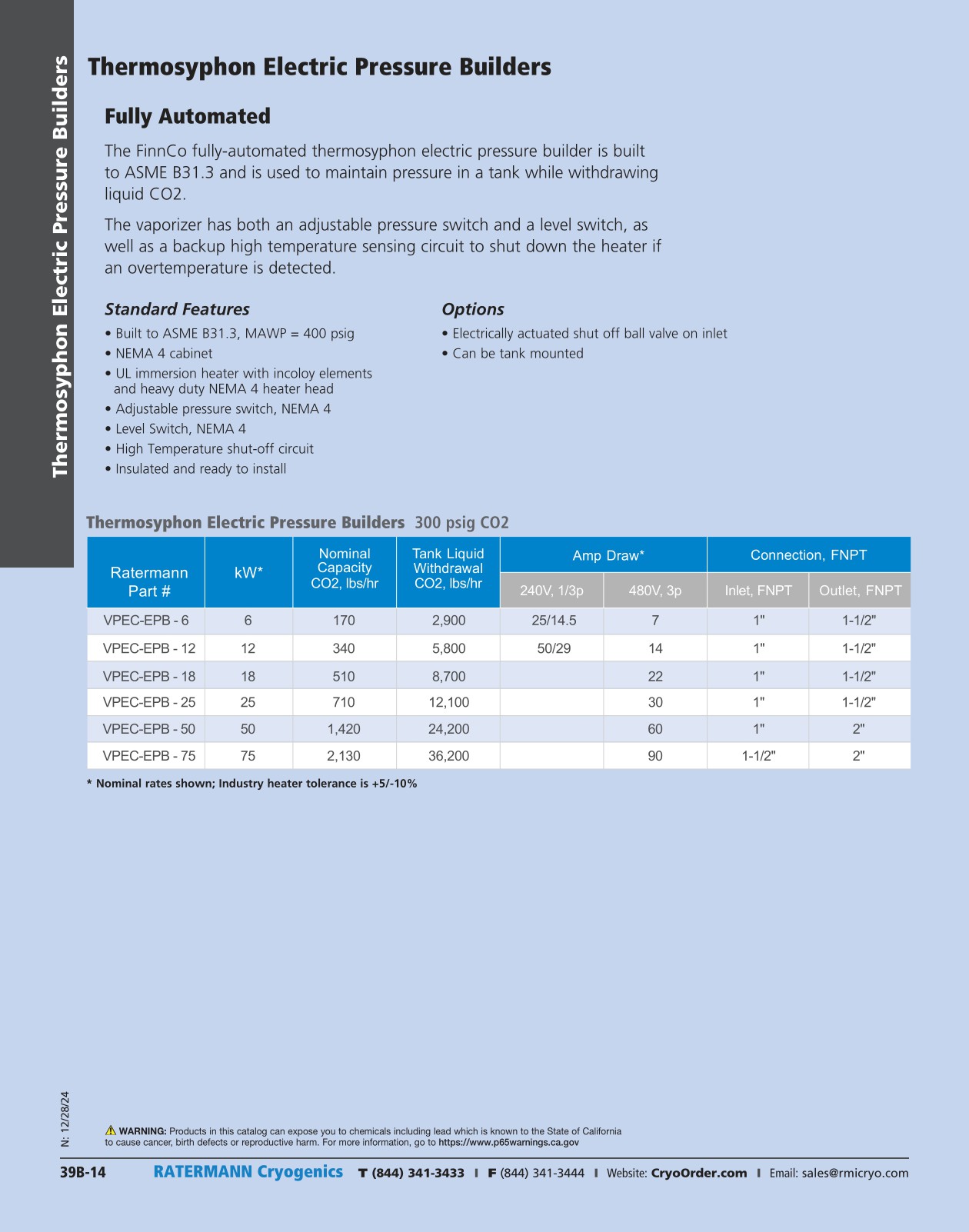 2018 Ratermann Cryogenics