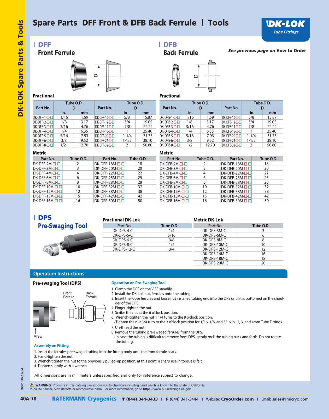 2018 Ratermann Cryogenics