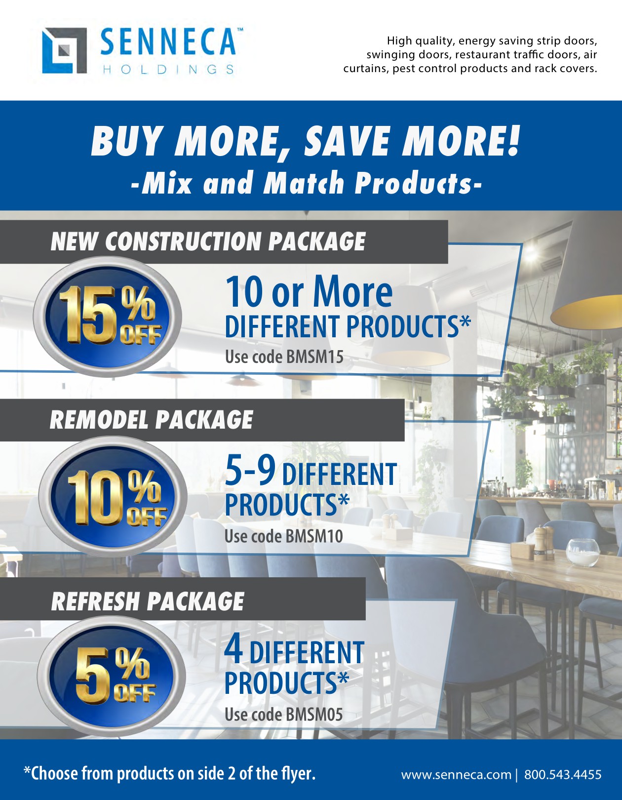 Senneca Buy More Save More Flyer