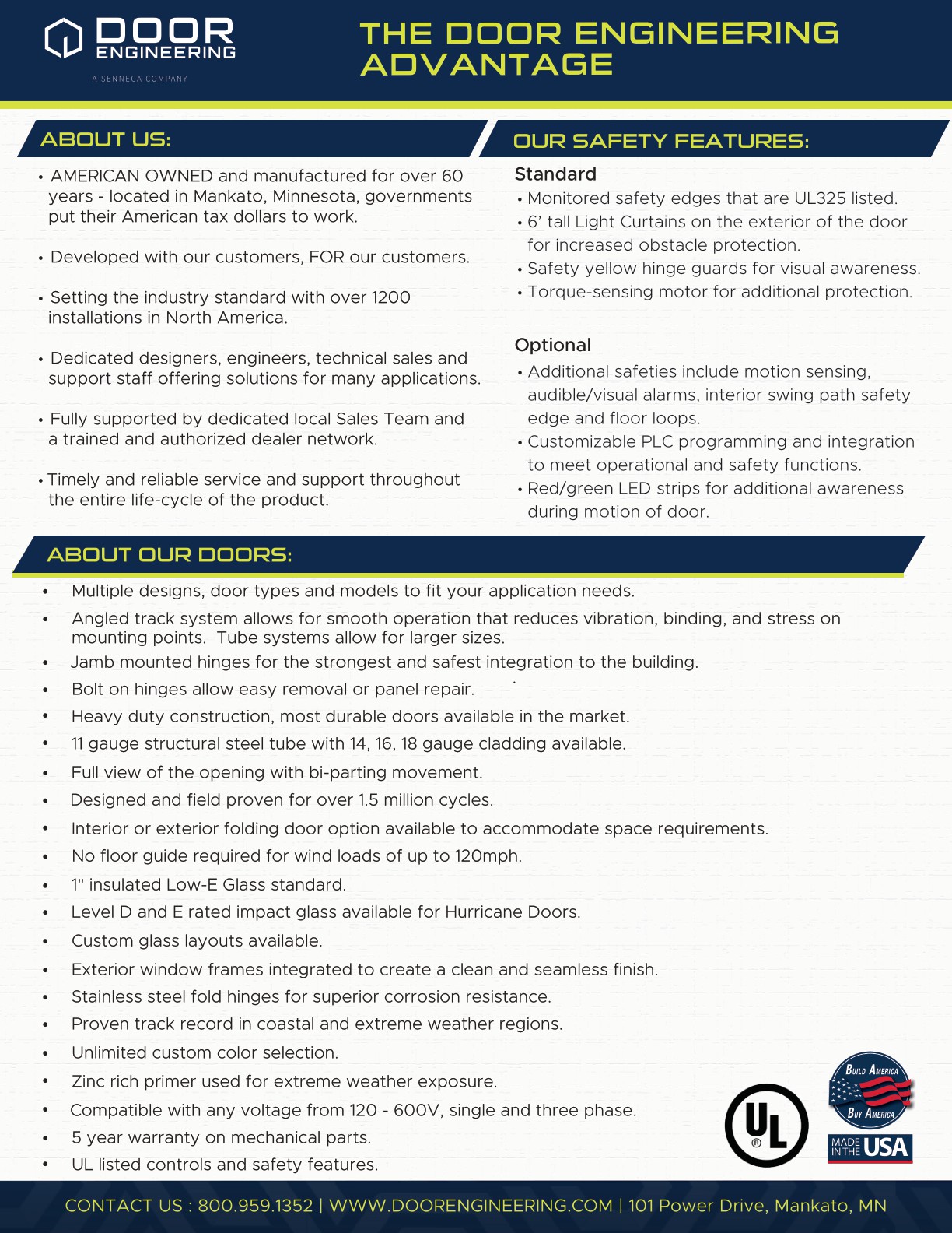 Door Engineering Advantage