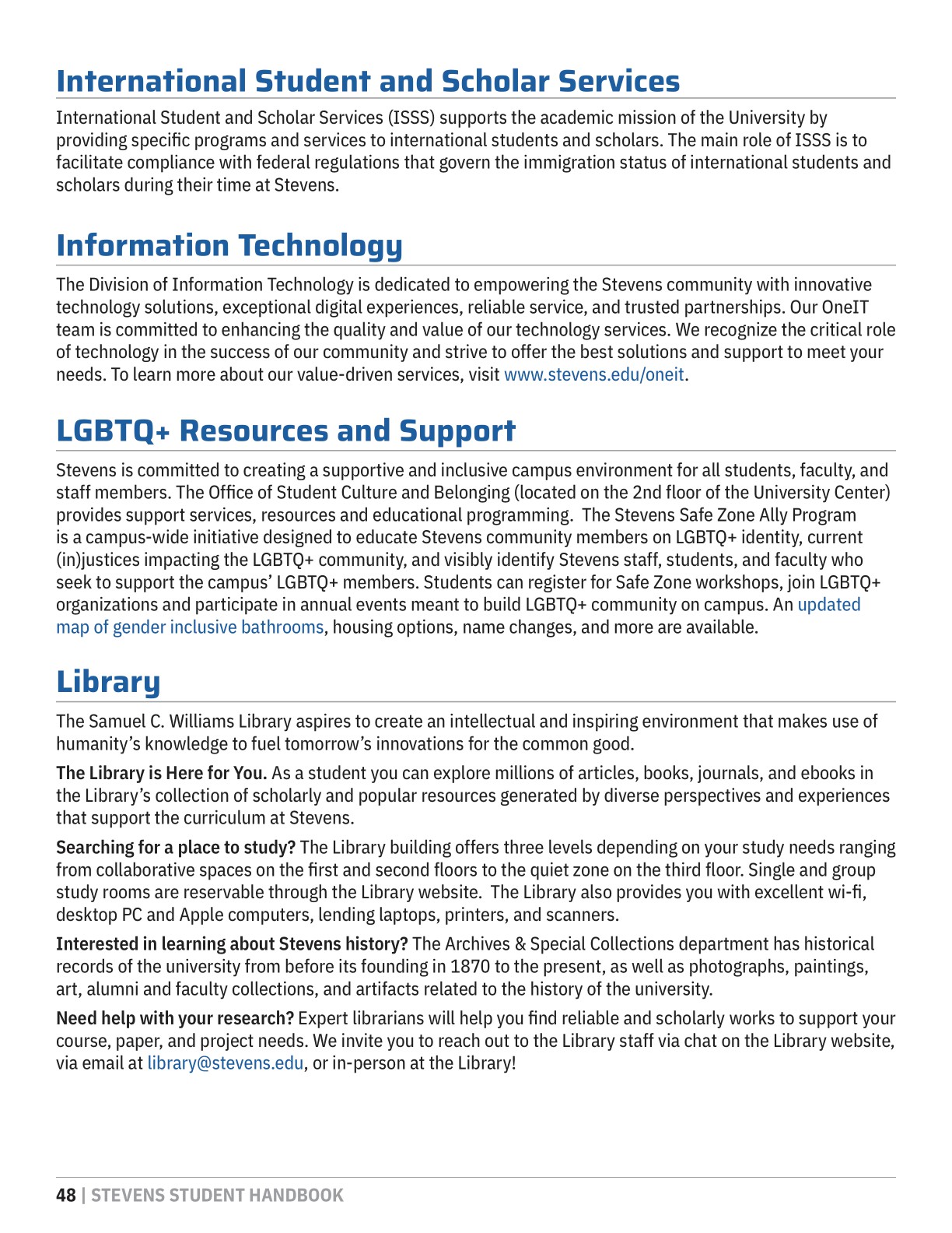 Student Handbook