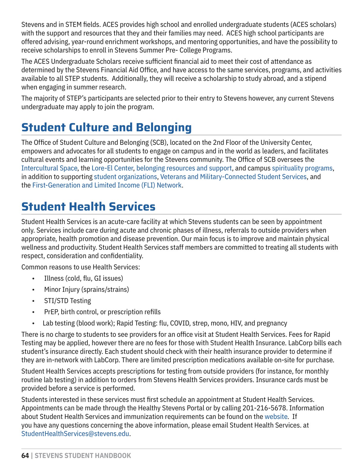 Student Handbook