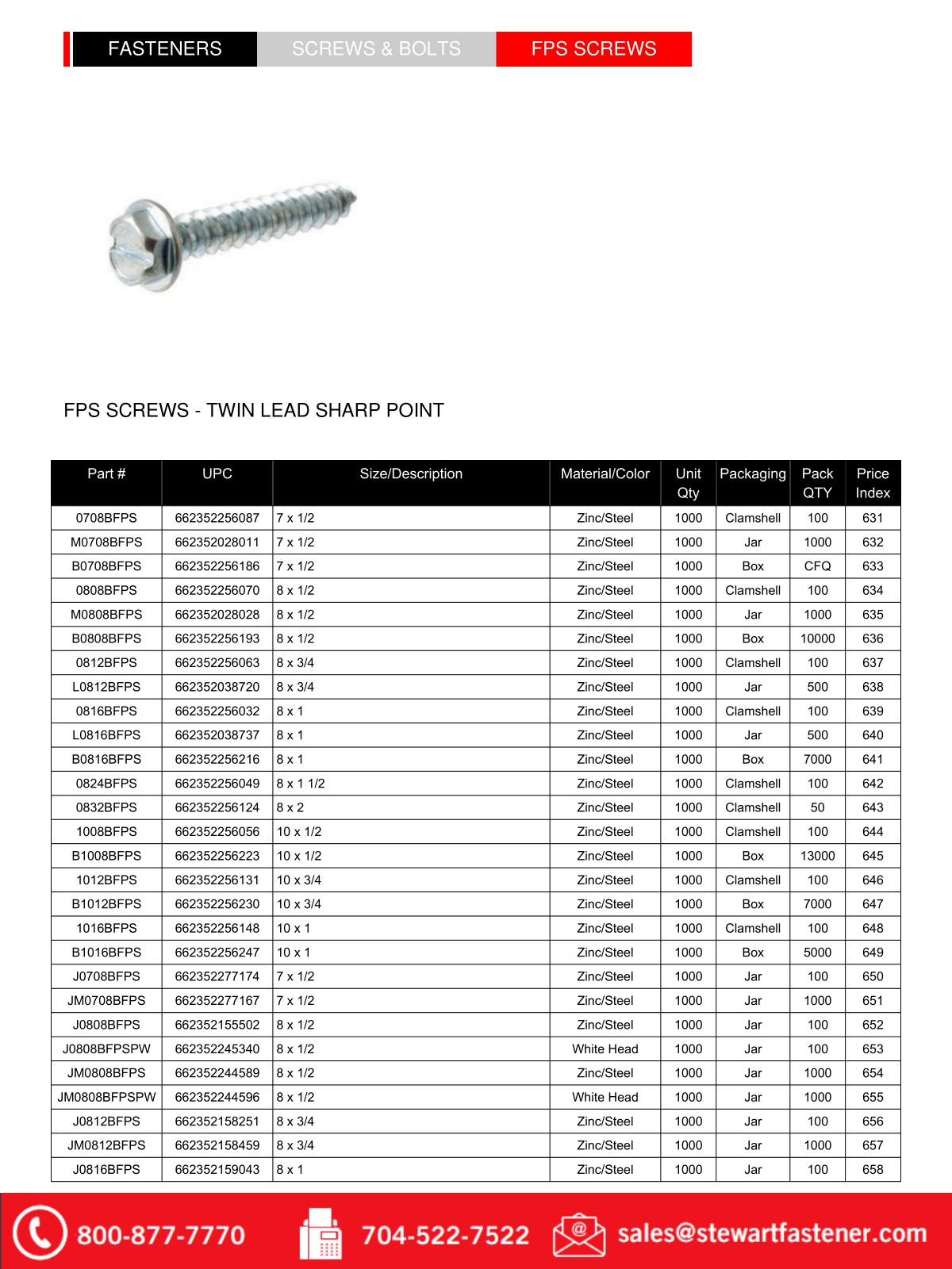 Stewart Fastener Catalog