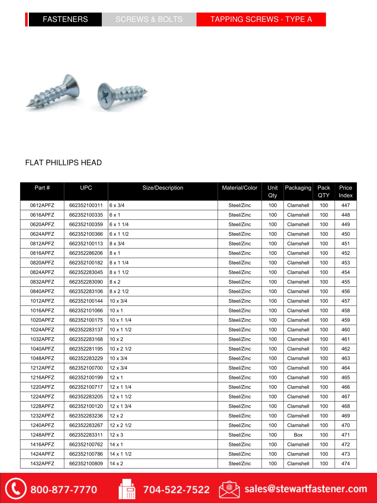 Stewart Fastener Catalog