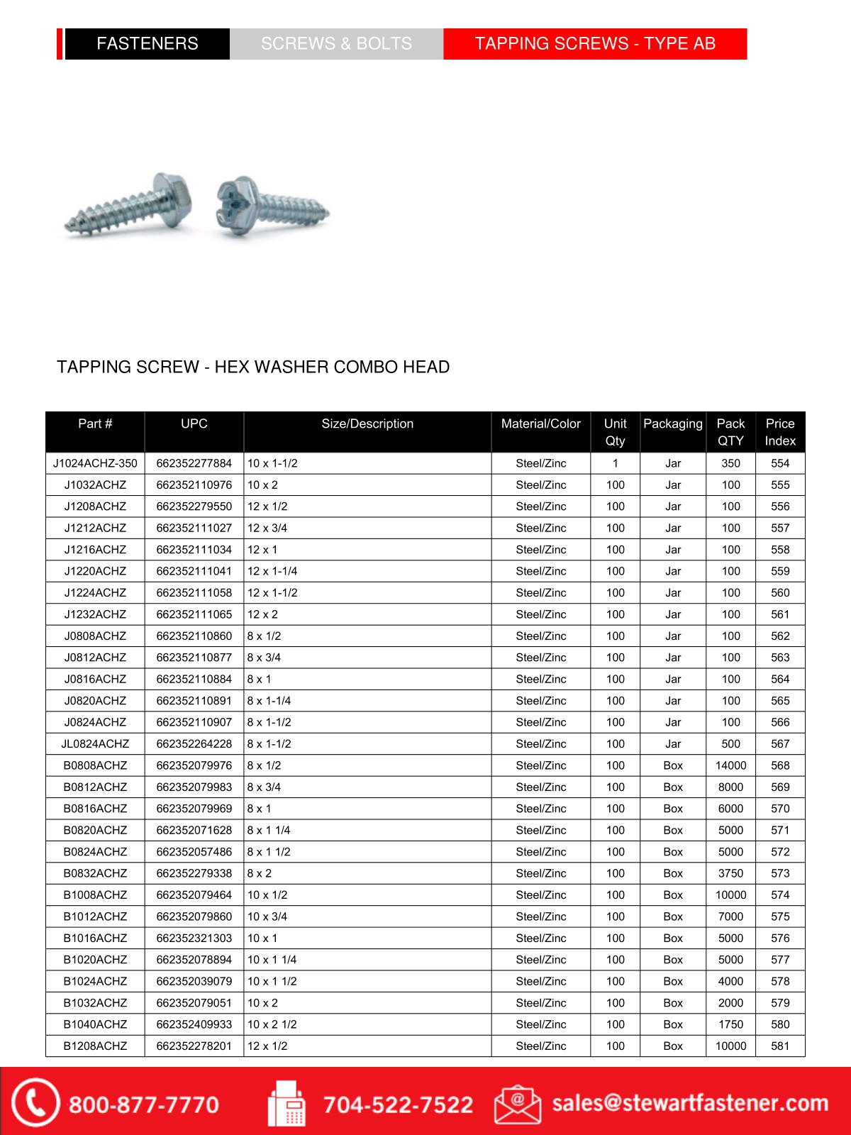 Stewart Fastener Catalog
