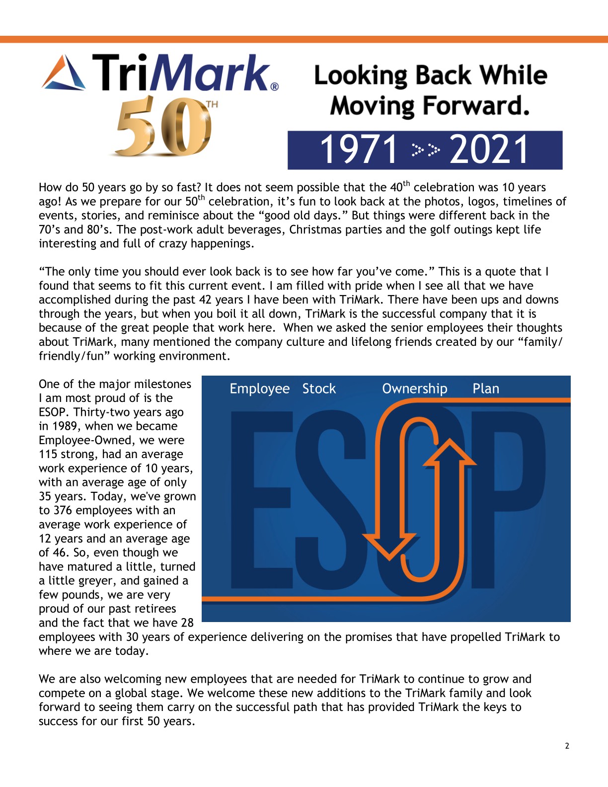 2021 Commemorative Booklet