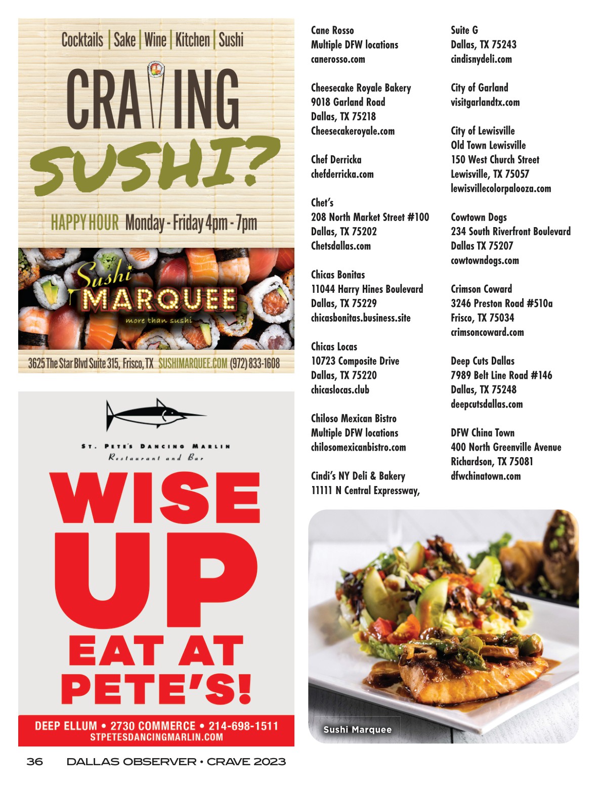 Dallas Observer Crave 2023 flipbook