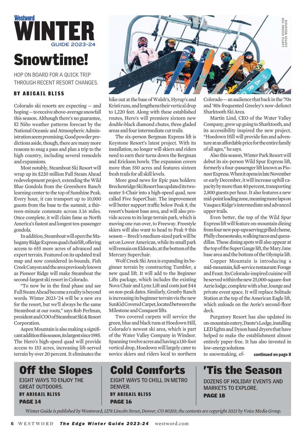 Westword Winter Guide 2023 flipbook